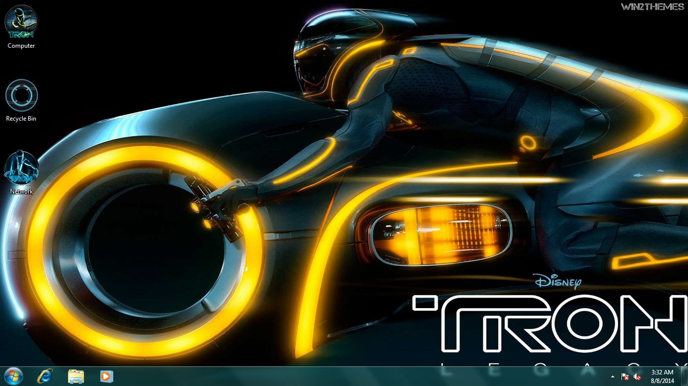 Tron legacy windows 7 theme free : terafil